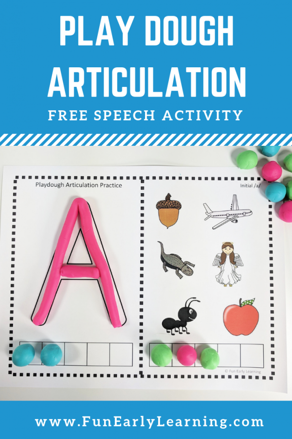 Play Dough Articulation Practice Speech Activity – Fun Early Learning