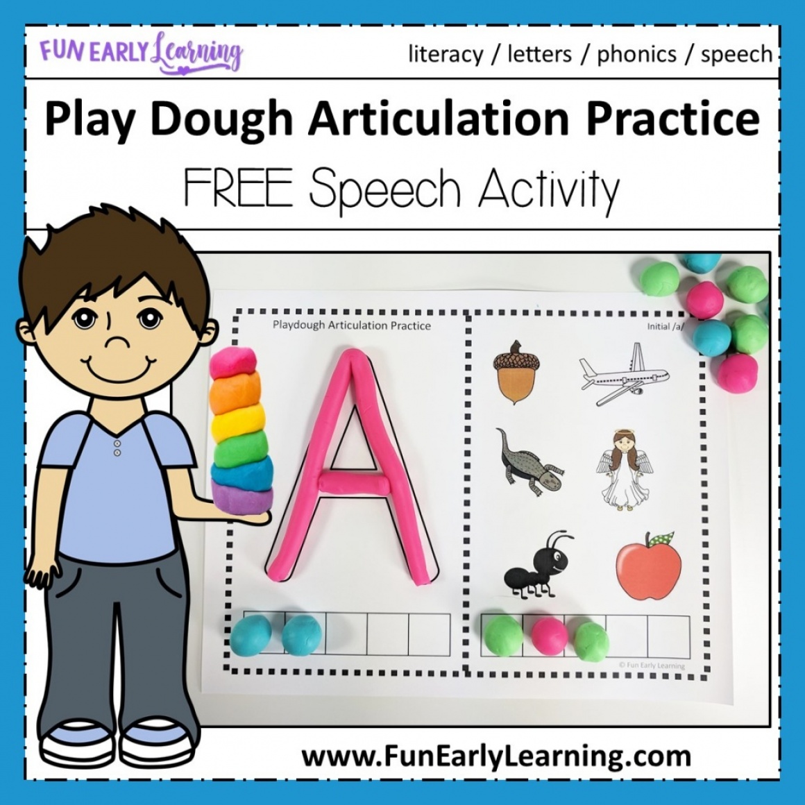 Play Dough Articulation Practice Speech Activity – Fun Early Learning