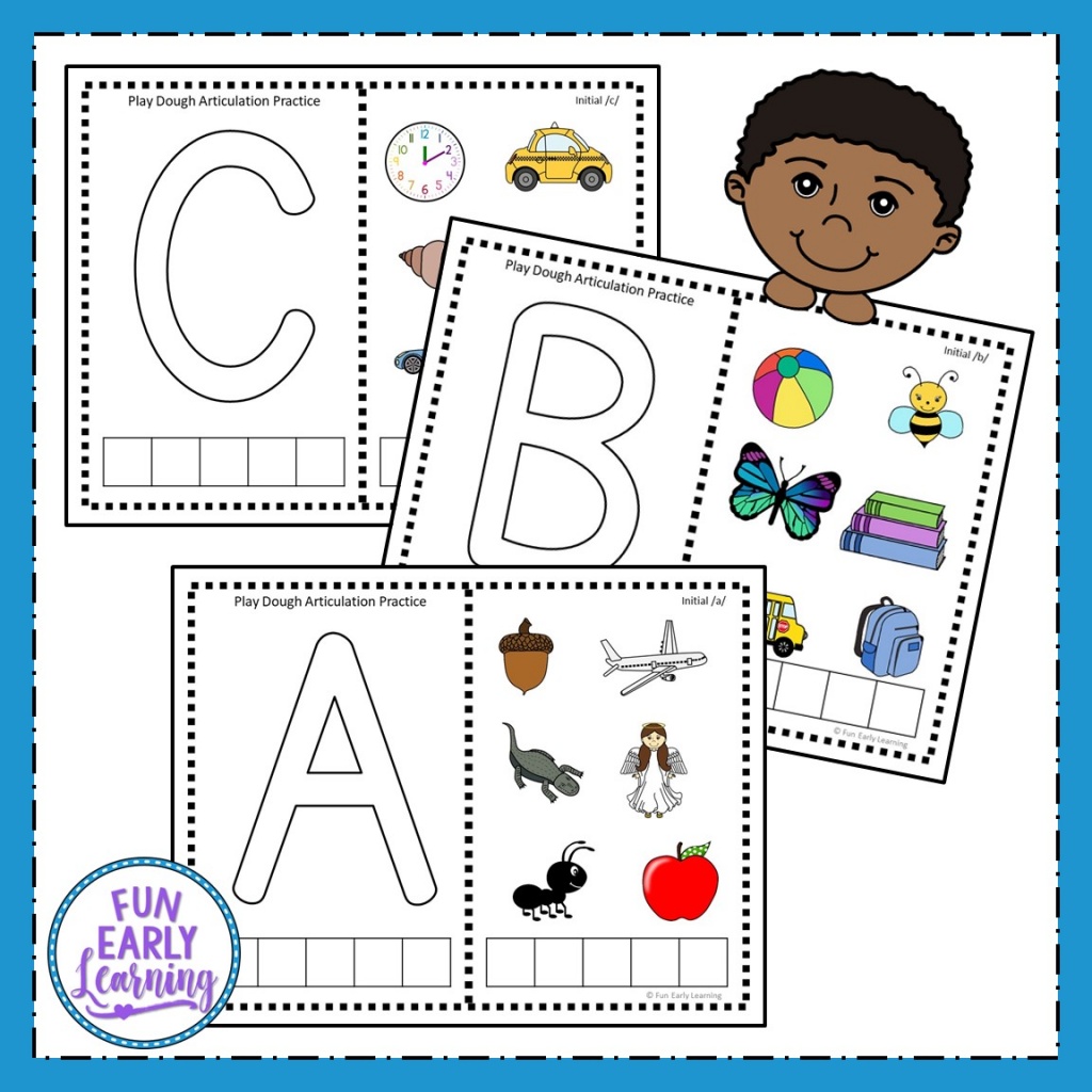 Play Dough Articulation Practice Speech Activity – Fun Early Learning