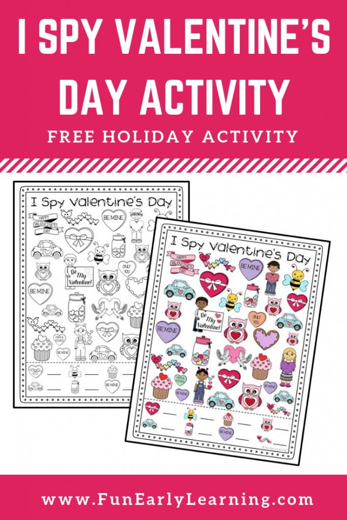 I Spy Valentine’s Day Free Printable – Fun Early Learning