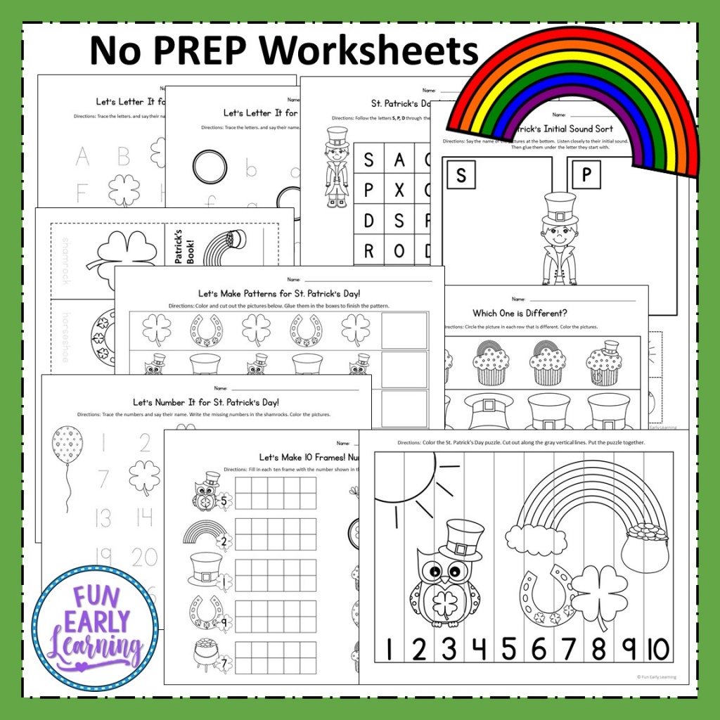 St. Patrick’s Day Bundle – Literacy, Math, Writing, Art and Science ...