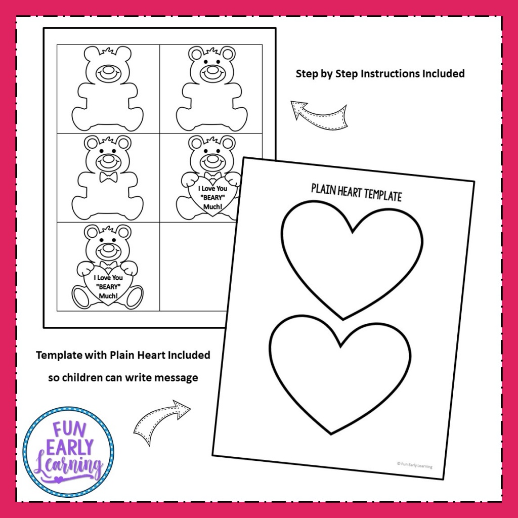 I Love You ‘Beary’ Much! – Valentine’s Day Craft – Fun Early Learning
