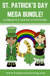 St. Patrick's Day Bundle of Letters, Math, Art, Science and More Activities