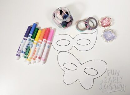 Mardi Gras Masks Template – Fun Early Learning