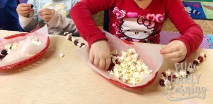 Popcorn and Cranberry Measurement Activity – Fun Early Learning