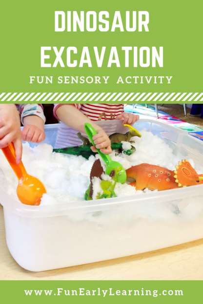 Dinosaur Excavation Sensory Bin – Fun Early Learning