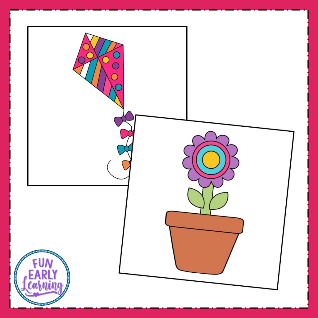 Spring Crafts – Flower, Frog, Kite, and Umbrella – Fun Early Learning