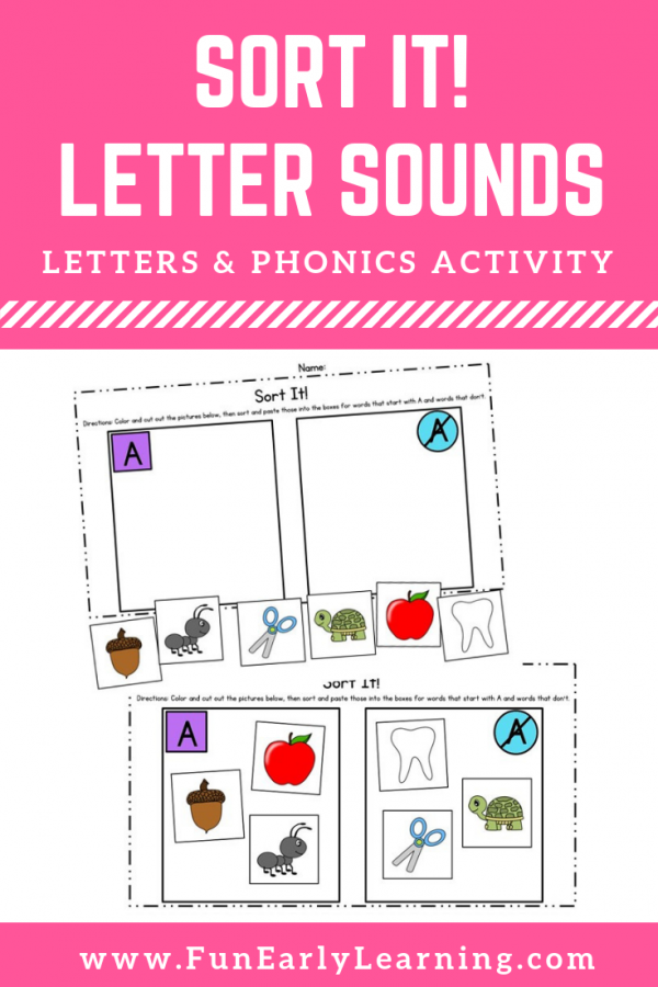 Sort It! Letter-Sound Correspondence – Fun Early Learning