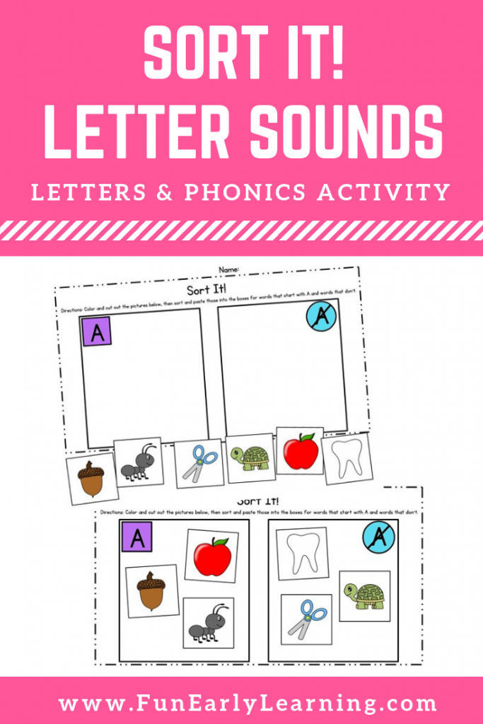 Sort It! Letter-Sound Correspondence – Fun Early Learning