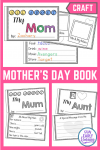 Mother’s Day Craft – Editable All About Mom Book – Fun Early Learning