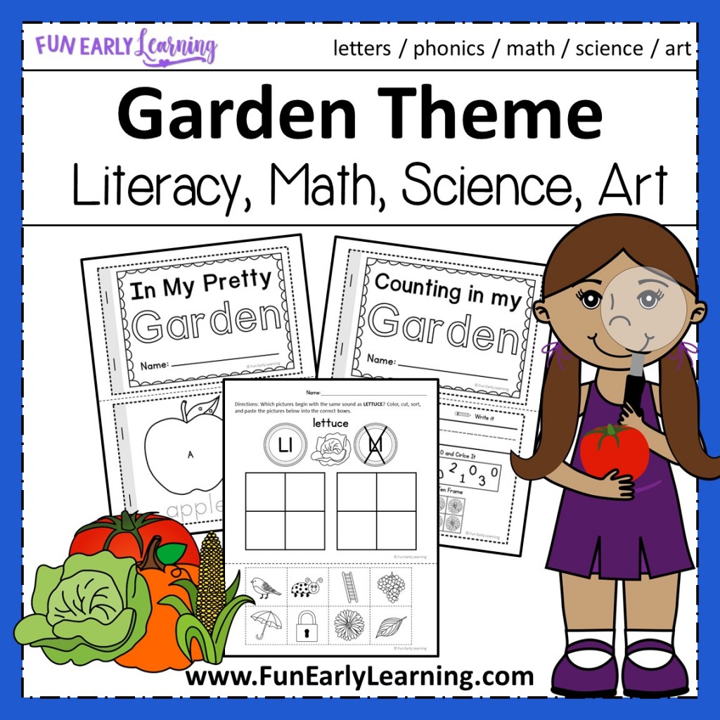 Garden Theme – Math, Literacy, Science and Craft Activities – Fun Early ...