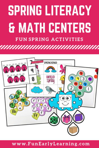 Spring Literacy and Math Centers – Fun Early Learning