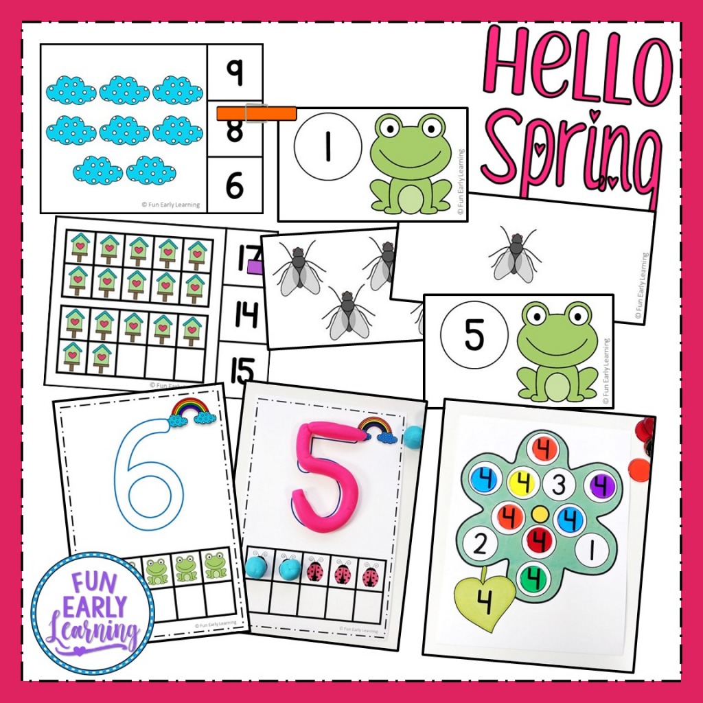 Spring Literacy and Math Centers – Fun Early Learning