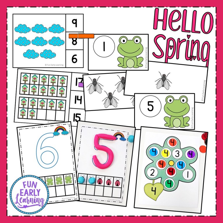 Spring Literacy and Math Centers – Fun Early Learning