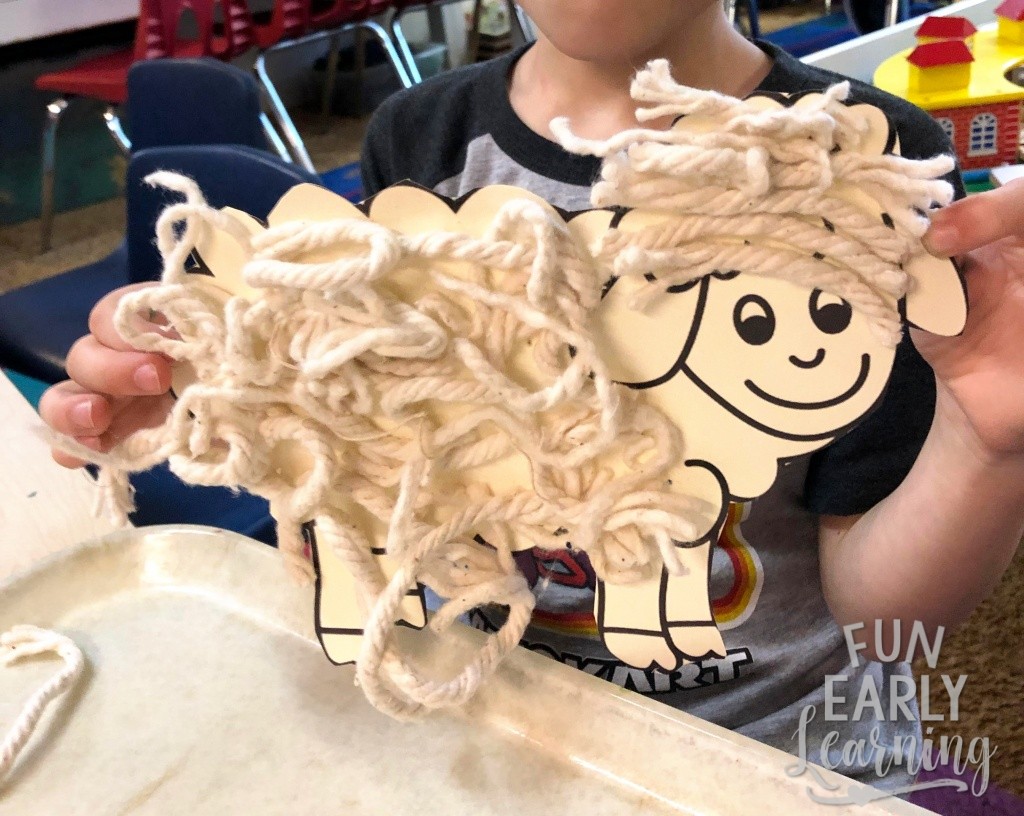 Sheep Craft for Kids with Printable Template – Fun Early Learning