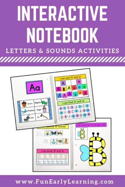 Interactive Notebook for Letters & Sounds – Fun Early Learning