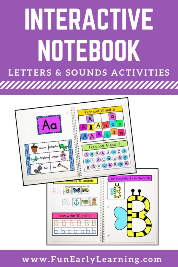 Interactive Notebook for Letters & Sounds – Fun Early Learning