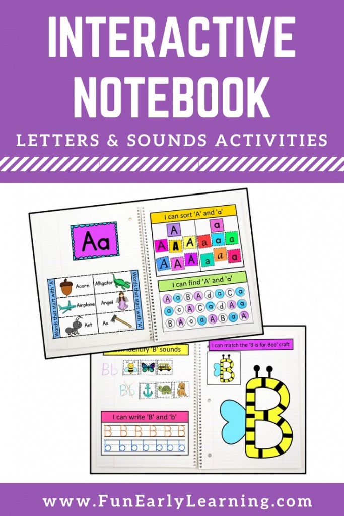 Interactive Notebook for Letters & Sounds – Fun Early Learning