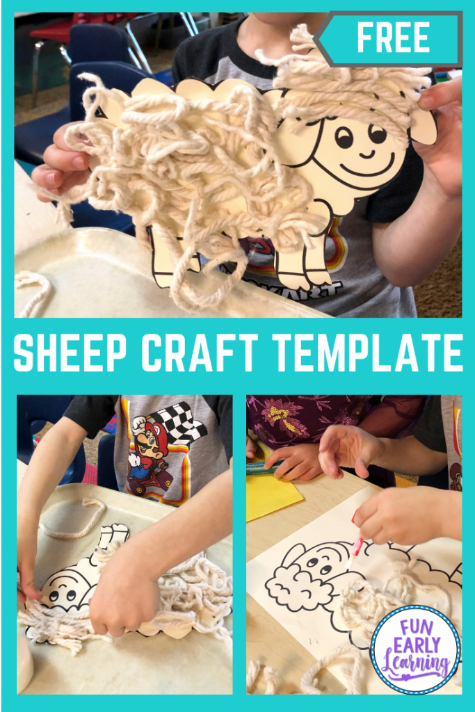 Sheep Craft for Kids with Printable Template – Fun Early Learning