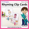 Rhyming Clip Cards – CVC Words and More! – Fun Early Learning