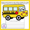 Back to School Bus Craft Activity with Writing Prompts – Fun Early Learning