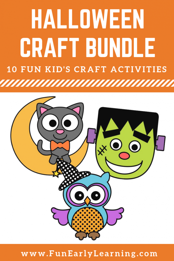 Halloween Crafts and Writing Activities Bundle – Fun Early Learning