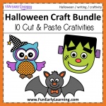 Halloween Crafts and Writing Activities Bundle – Fun Early Learning