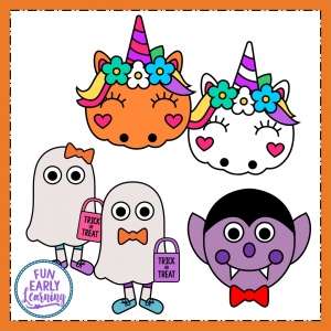 Halloween Crafts and Writing Activities Bundle – Fun Early Learning