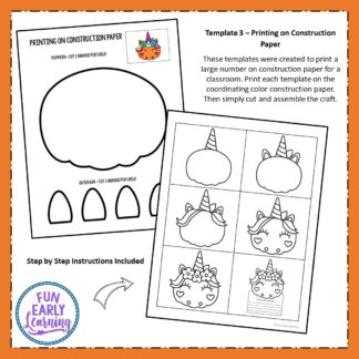 Halloween Crafts and Writing Activities Bundle – Fun Early Learning