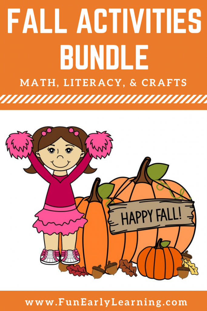 Fall Activities Bundle – Math, Literacy, and Crafts – Fun Early Learning