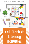 November Fall Activities Bundle for Math, Literacy, and Crafts!