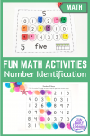 Learning Numbers Hands-on Activities Binder for Preschool, Kinder, & RTI