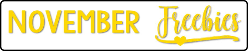 November Freebies – Fun Early Learning