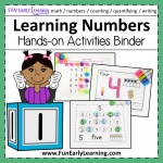 Learning Numbers Hands-on Activities Binder – Fun Early Learning