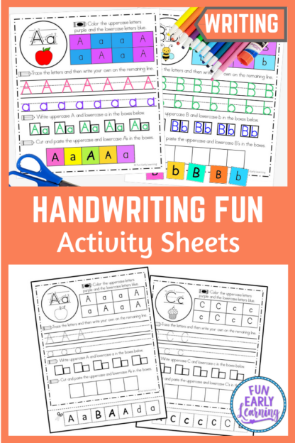 Handwriting Activity Sheets – Fun Early Learning