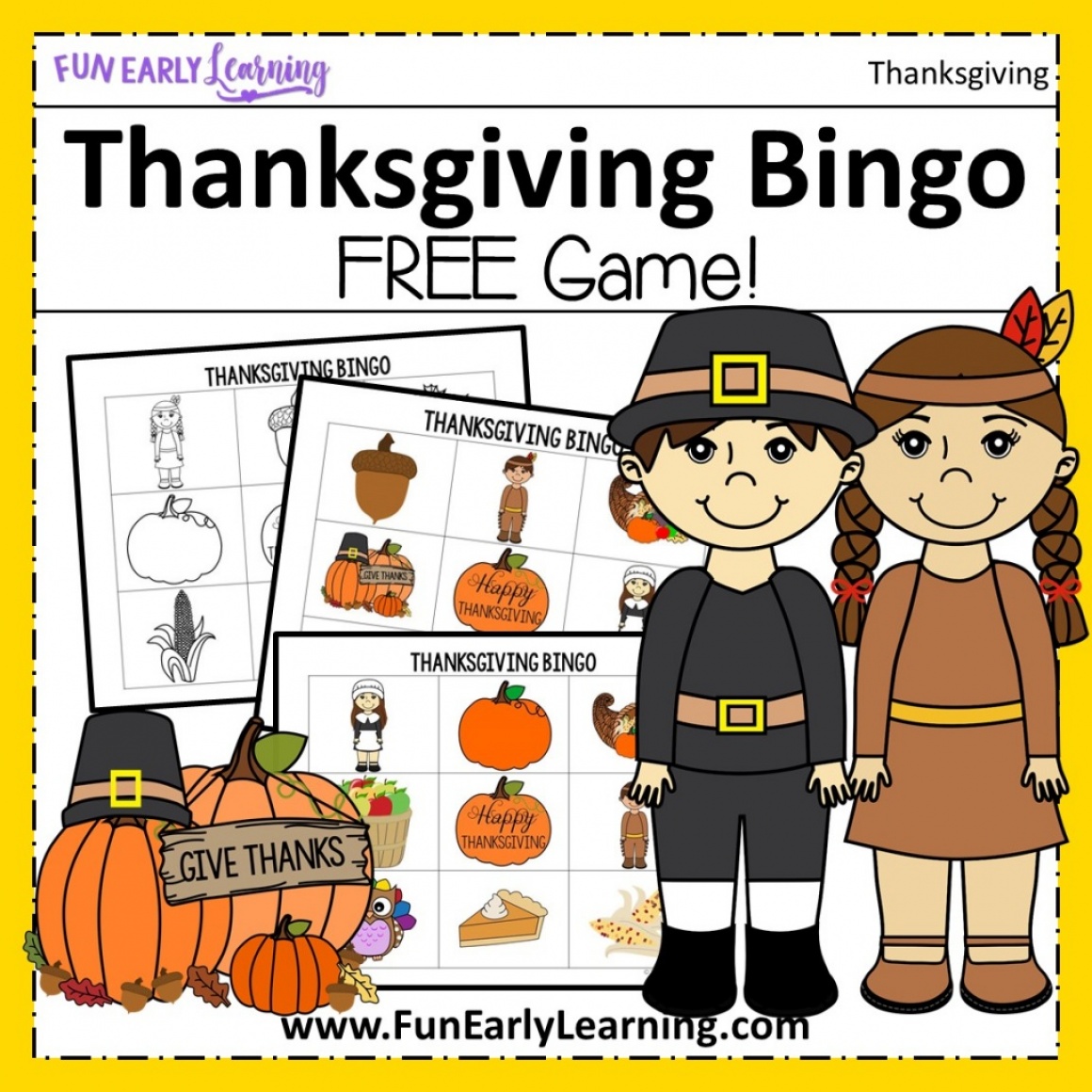 Thanksgiving Bingo – Fun Early Learning