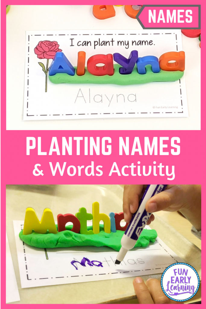 Editable Planting Names and Words Activities – Fun Early Learning