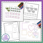 Letters, Numbers & Shapes Worksheets with Guided Lessons Bundle – Fun ...