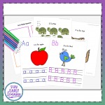 Letters, Numbers & Shapes Worksheets with Guided Lessons Bundle – Fun ...
