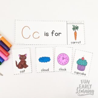 Worksheet for Beginning Sounds – Alphabet Flip Books – Fun Early Learning