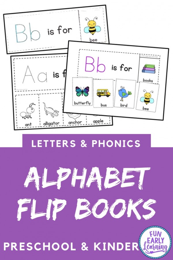Worksheet for Beginning Sounds – Alphabet Flip Books – Fun Early Learning