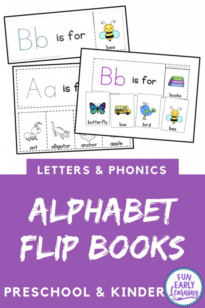 Worksheet for Beginning Sounds – Alphabet Flip Books – Fun Early Learning