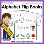Worksheet for Beginning Sounds – Alphabet Flip Books – Fun Early Learning