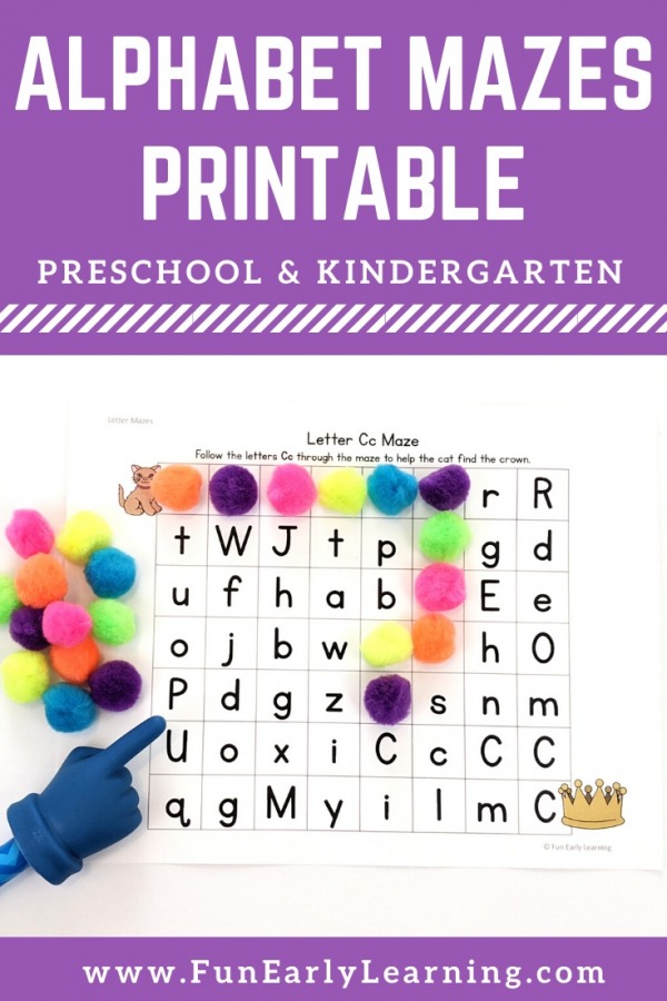 Alphabet Mazes Printable – Fun Early Learning