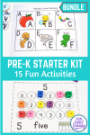 PreK Starter Kit Mega Bundle (letters, numbers, writing, shapes, colors ...
