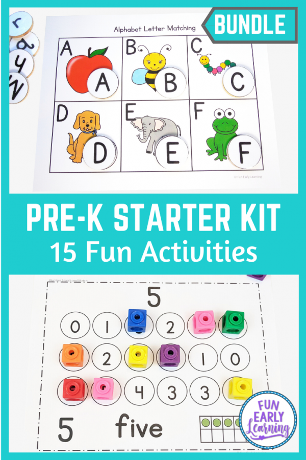 PreK Starter Kit Mega Bundle (letters, numbers, writing, shapes, colors ...