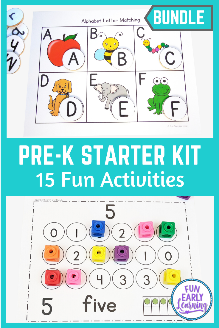 PreK Starter Kit Mega Bundle (letters, numbers, writing, shapes, colors ...