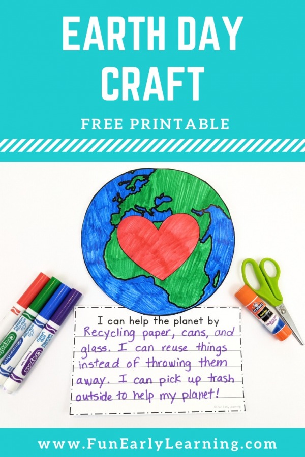 Earth Day Crafts and Writing Prompts – Fun Early Learning