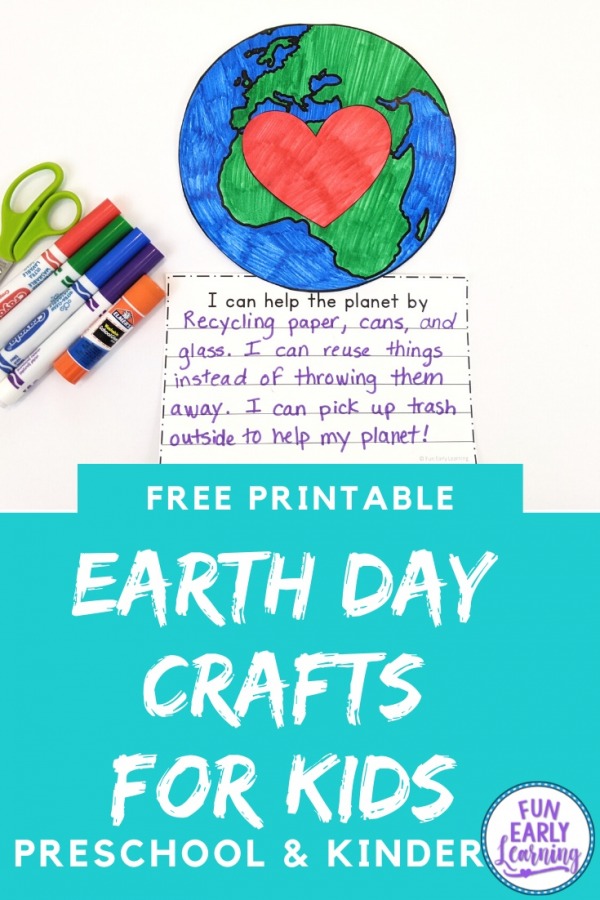 Earth Day Crafts and Writing Prompts – Fun Early Learning