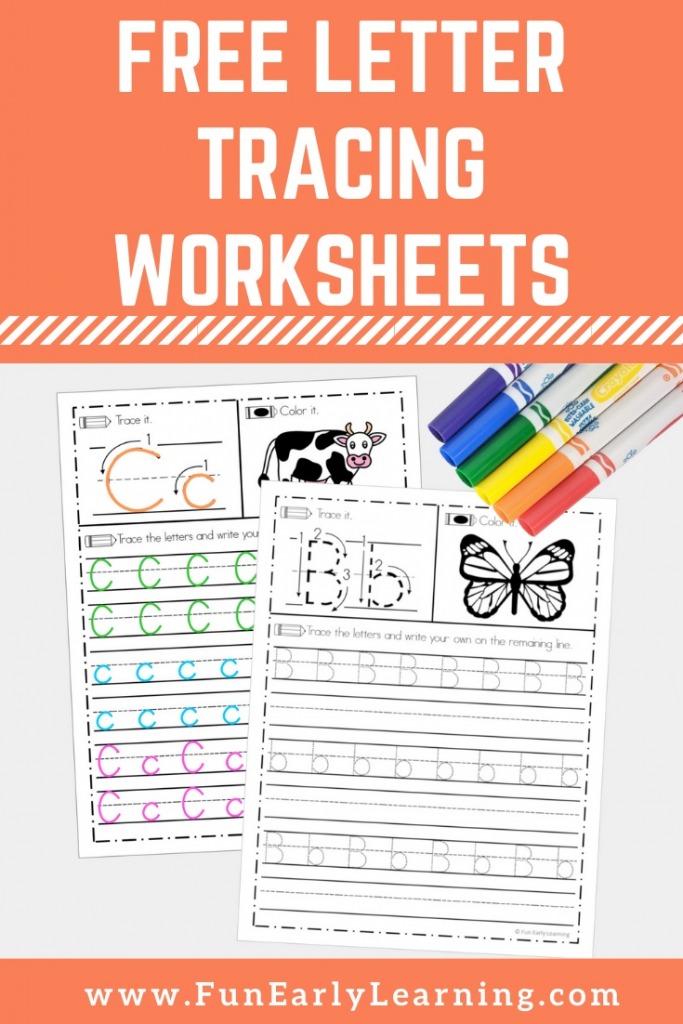 Free Letter Tracing Worksheets – A-Z Handwriting Practice – Fun Early ...